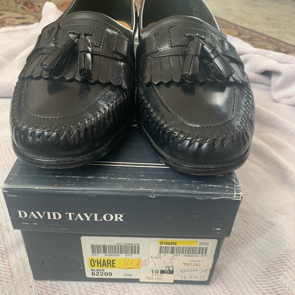 David Taylor | Shoes | Mens Black David Taylor Tassel Toe Dress Shoe ...